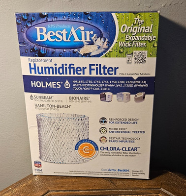 Best Air H64 Replacement Humidifier Filters Holmes, Sunbeam, Bonaire ...