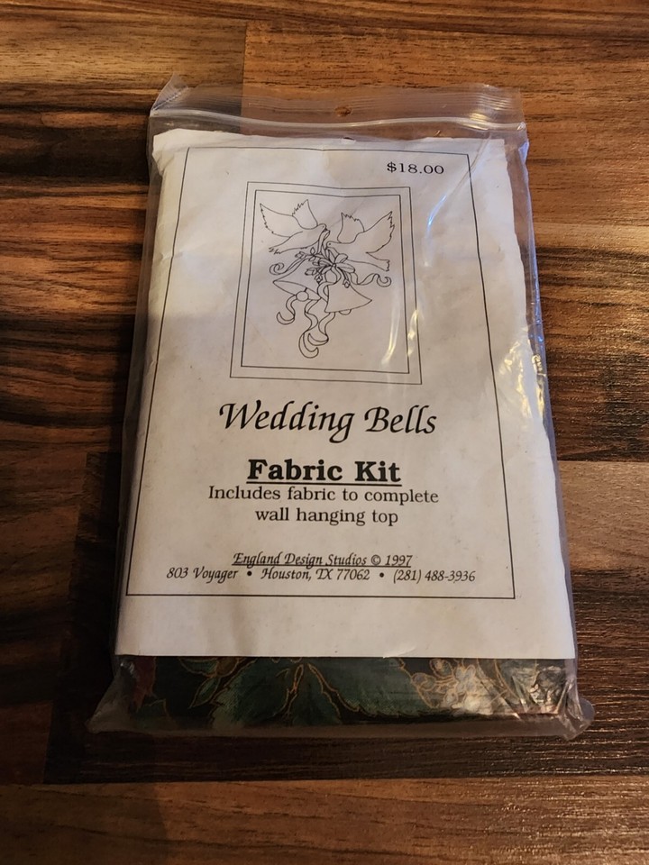 England Design Studios Wedding Bells Pattern And Fabric Quilted Wall ...