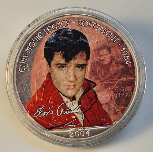 Elvis Presley "Roustabout" Rare U.S. $1 "1oz Fine Silver Coin" in ...