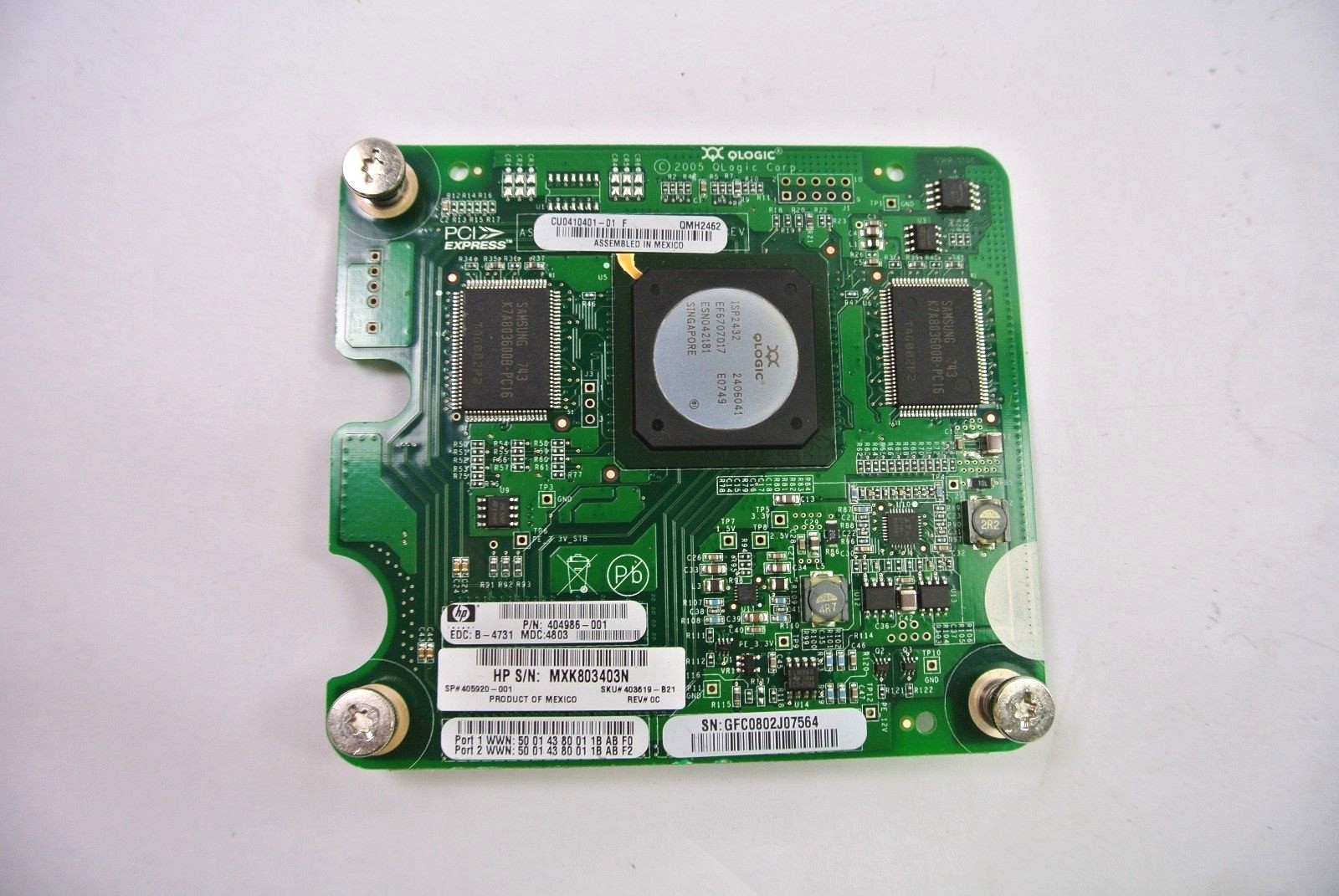 HP 403619-B21 404986-001 405920-001 (QLOGIC QMH2462) 4GB FC HBA Card | eBay