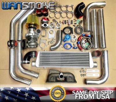 KA24E for Nissan 240sx Pickup D21 T3/T4 Turbo Kit Manifold Intercooler ...