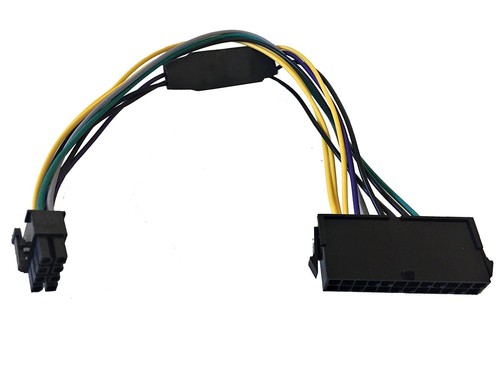 12 Inch 24-Pin to 8-Pin 18AWG ATX Power Supply Adapter Cable for Dell ...
