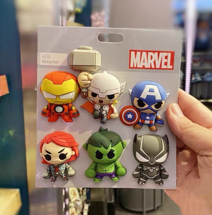 Shanghai Disney Avengers 3D Refrigerator Magnets-Marvel Heroes - Set of ...