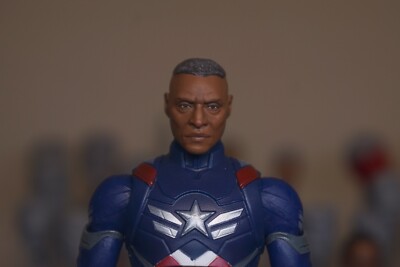 1/12 Marvel Legends Prime Captain America Isaiah Bradley custom painted ...