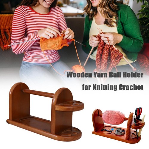 Yarn Holder for Knitting Crochet, Yarn Holder Spinner Yarn Rack Stand ...