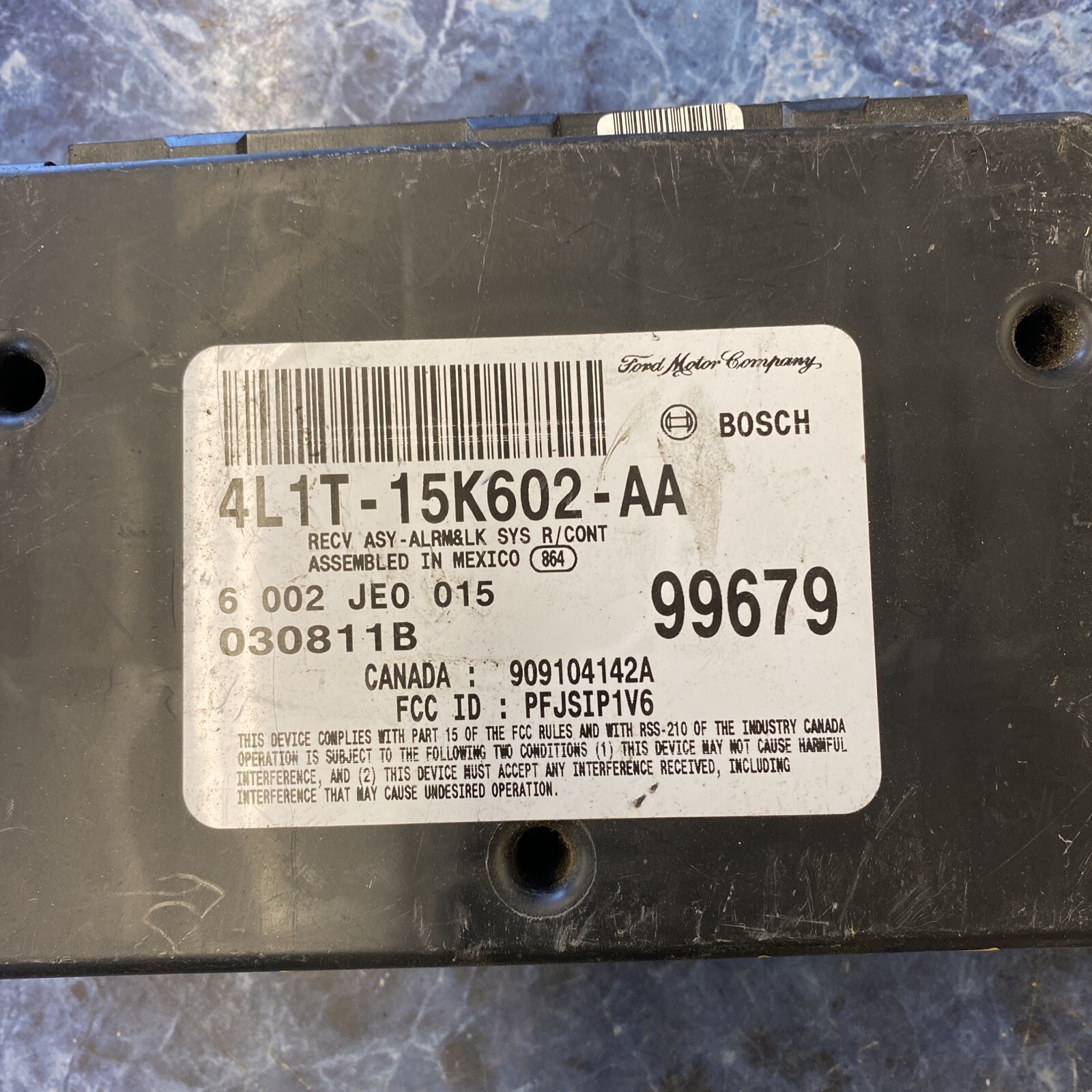 03 04 Ford Expedition Theft Locking Control Module 4l1t-15k602-aa OEM ...