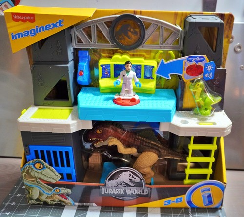 Fisher-Price Imaginext Jurassic World Dinosaur Toys Scan & Glow Dino ...