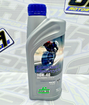 Rock Oil Guardian Motorcycle 10W40 Semi Synthetic Motorbike Engine Oil ...