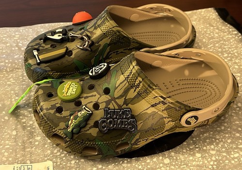 CROCS CLASSIC CLOG LUKE COMBS MOSSY OAK CAMO MENS SZ 6 W8 NEW 208325 ...