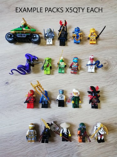 LEGO Ninjago Minifigure x5 Figs per order + Accessories - Surprise ...