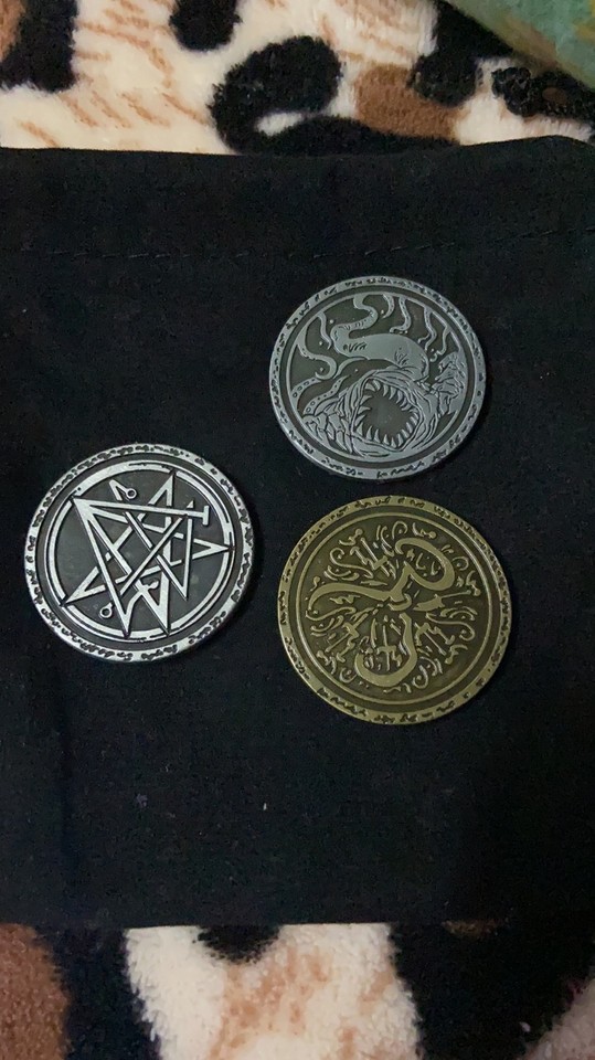 Cthulhu Mythos Young Cthulhu Statue Metal Coin Game Coins version 3pcs ...