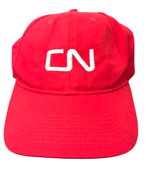 Brand New Canadian National CN Red & White Hat Cap - Adult Sixe | eBay