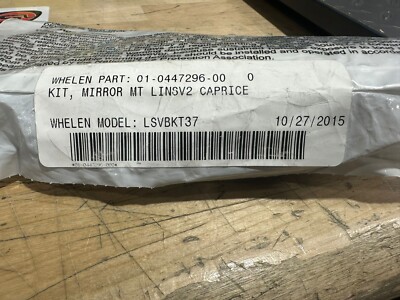 Whelen Side Under Mirror Mount for LINSV2 V-Series Linear Super-LED ...