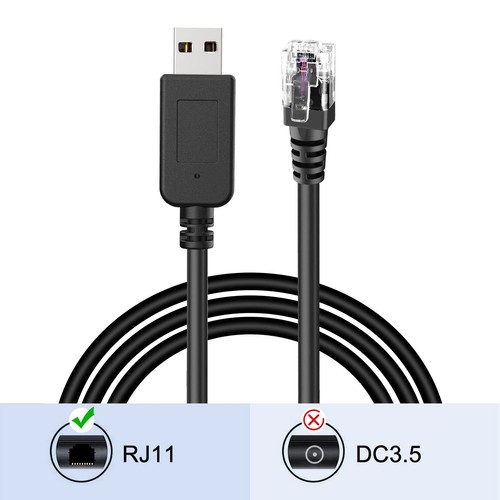 Radar Detector Cable, USB to RJ11 Plug Cable,for Escort Radenso XP ...