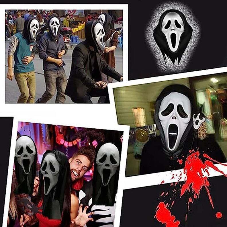 Ghostface Mask Horror Film Mask Scream Mask Party Mask Scary Props ...