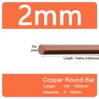 Copper Round Rod Metal Alloy Solid Bar Bandsaw cut Length 100-300mm Dia ...