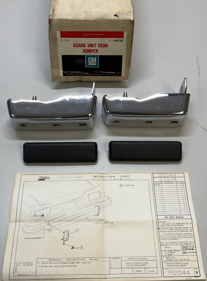 1975 GM NOS Rear Bumper Guards Chevrolet Chevelle Y89 | eBay