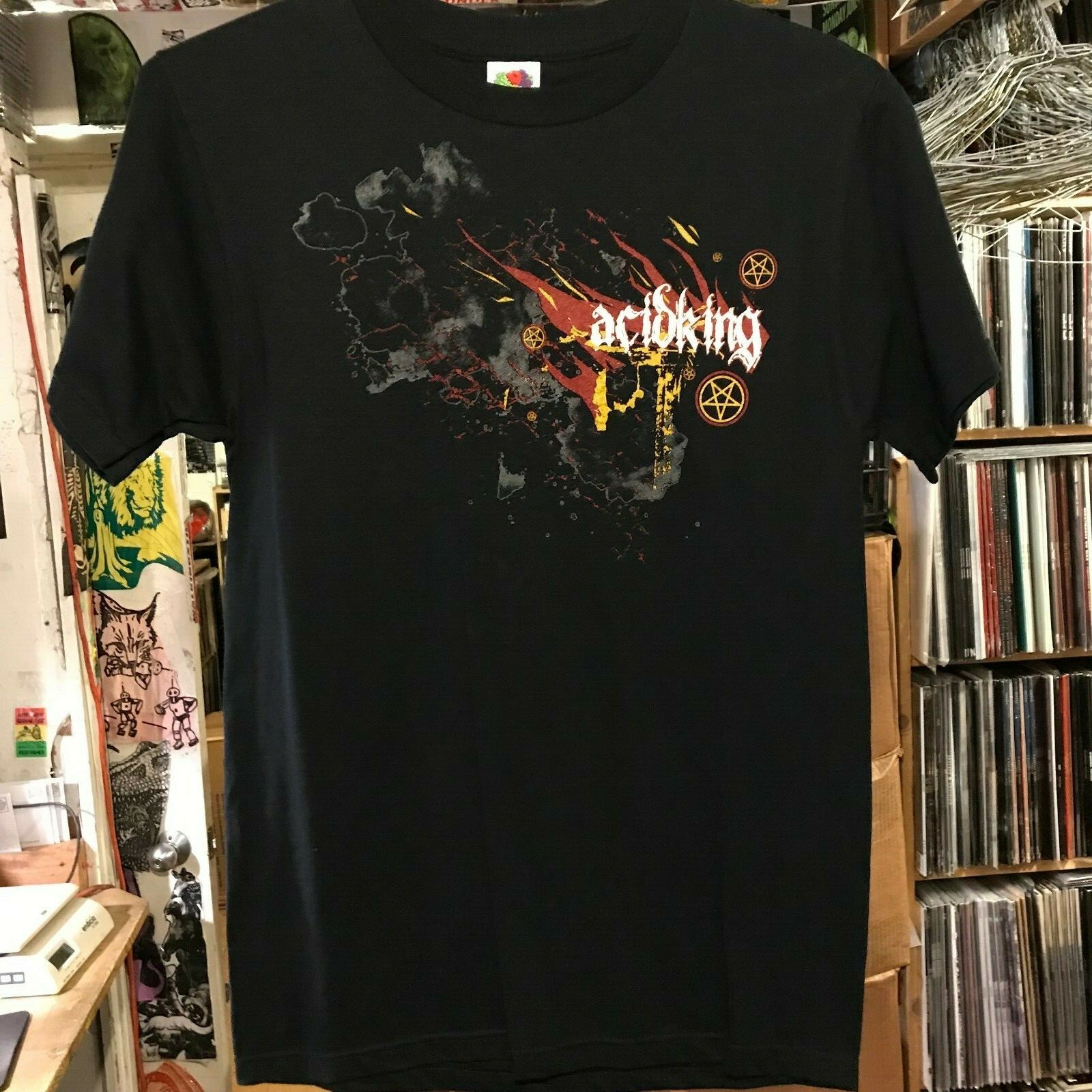 ACID KING - Burning Logo T-Shirt - Size Small S - NEW - Stoner Metal ...