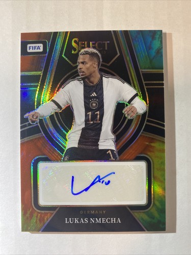 2022-23 Select Fifa Lukas Nmecha Signatures Tie-Dye Prizm Auto ...