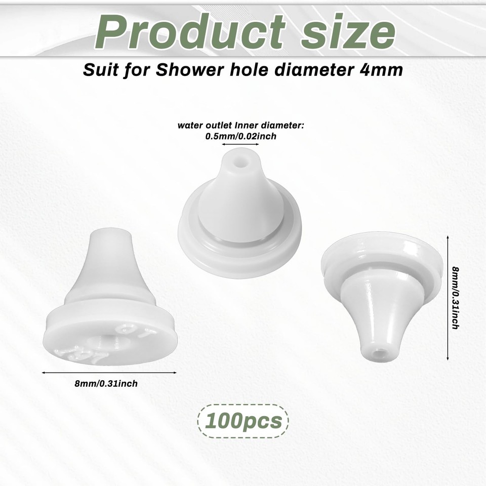 100 PCS Shower Head Nozzles Replacement Shower Head Replace Parts ...