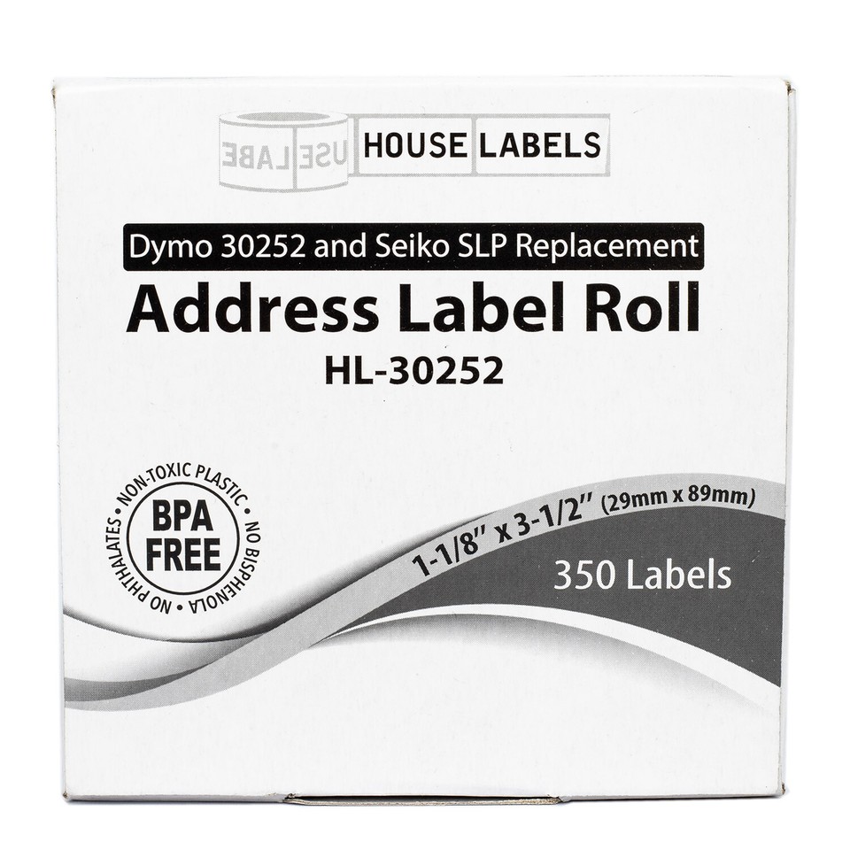 DYMO LW 30252 Direct Thermal Address Labels (1-1/8" x 3-1/2") - 350 per ...