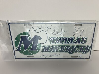 Vintage Dallas Mavericks License Plate Embossed Metal Car Tag NBA 90s ...