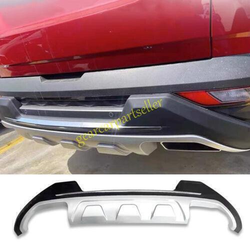 For Hyundai Tucson 22-2024 Silver Black Rear Bumper Diffuser Spoiler ...