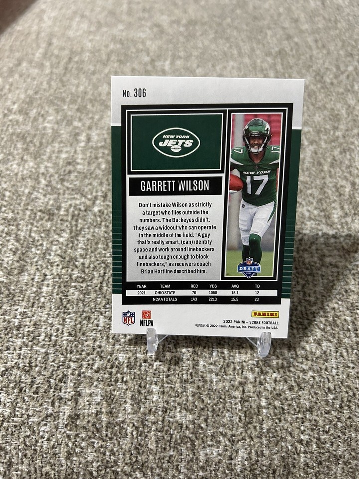 2022 Panini Score Football #306 Garrett Wilson ROOKIE CARD RC | eBay