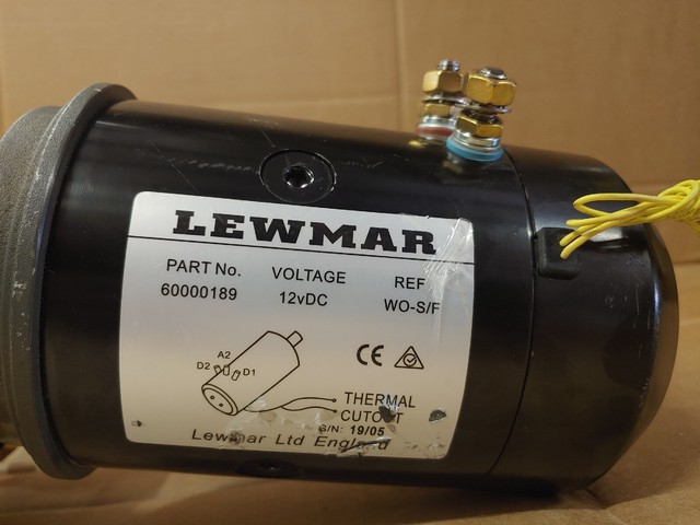 Lewmar 60000189 12v Starter Motor for Windlass V2 Boats* for sale ...