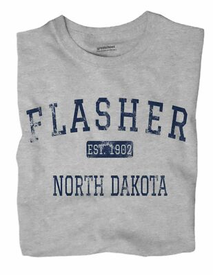 Flasher North Dakota ND T-Shirt EST | eBay