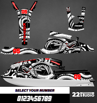 Kawasaki Jet Ski 550 SX Decal Graphics Sticker Full Kit 550 SX | eBay