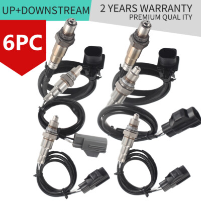 6PCS O2 Lambda Oxygen Sensors Upstream and Downstream For Land Rover ...
