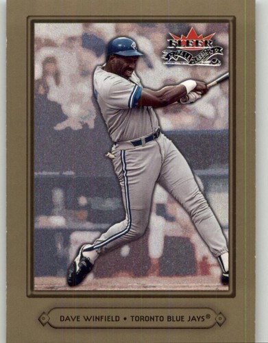 2002 Fleer Fall Classic Dave Winfield #62a Blue Jays Toronto Blue Jays ...