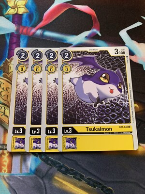 Digimon TCG Singles - Tsukaimon x4 - BT1-045 - Common - NM - Playset | eBay