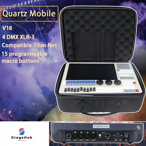Mini Quartz Mobile V16 Touch Screen DMX512 Console DJ Disco Bar Stage ...