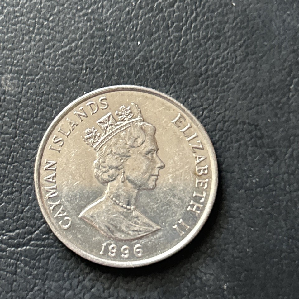 1996 Cayman Islands Sailboat Logo 25 Cents Coin F36b | eBay