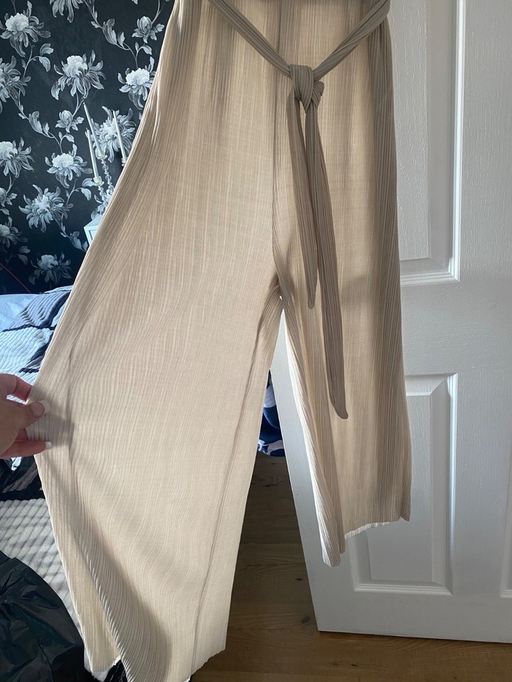 NEXT JUMP SUIT , WITH BELT , BEIGE , SIZE 10 NEW | eBay UK