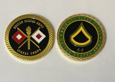 UNITED STATES ARMY - Rank PFC-PRIVATE FIRST CLASS E-3 & Signal ...