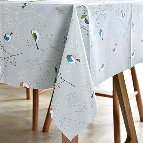 Vinyl Oilcloth Tablecloth Oblong Spillproof Waterproof Wipeable Thick ...