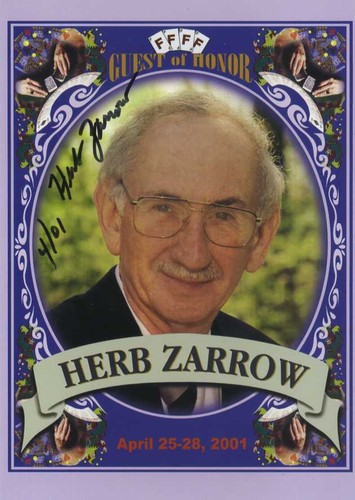 Herb Zarrow collection 6 items with an autographed postcard from ...