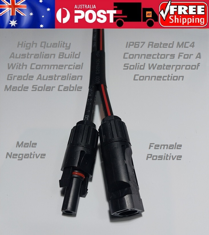50 Amp Anderson Plug to MC4 Pos/Neg Reversed Solar Cable 4X4 Offgrid ...