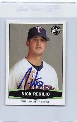 2004 UD Vintage #471 Nick Regilio Rangers Signed Auto *J2484 | eBay
