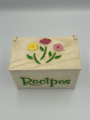 Recipe Box - Floral Design, Made in USA. 1D | eBay