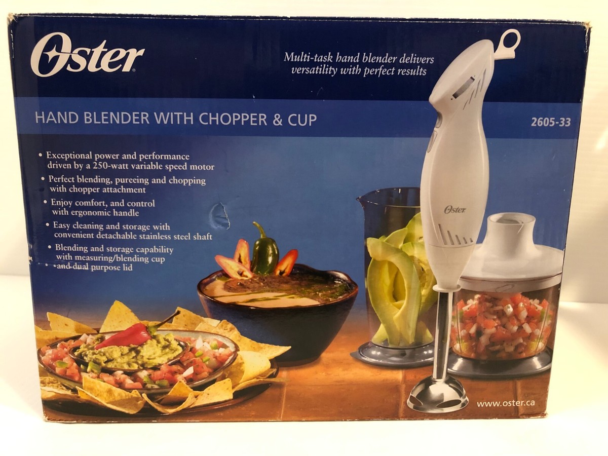 Oster Stainless Steel Hand Blender With Cup Chopper