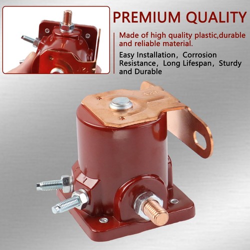 4-Terminal Heavy Duty Red Solenoid Relay for Ford Starter Car Truck SW3 ...