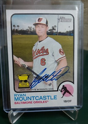 2022 Topps Heritage Ryan Mountcastle Baltimore Orioles Real One OnCard ...
