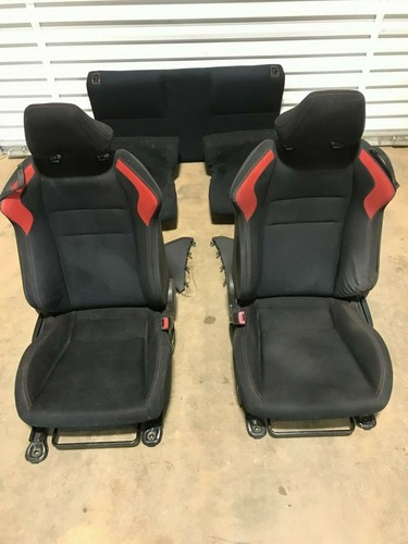 13 14 15 16 SCION FR-S FRS FRONT REAR SEATS RED ACCENT MANUAL SEAT SET ...