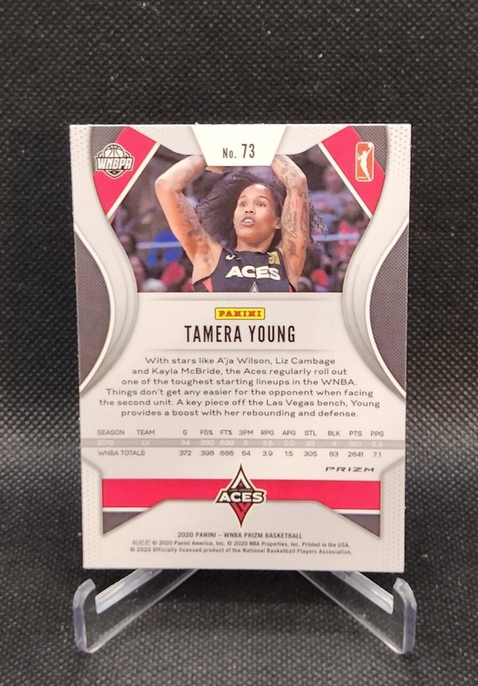 2020 Panini Prizm WNBA #73 Tamera Young Green Ice Prizm Fanatics ...