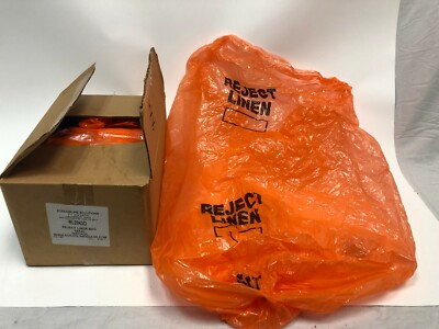 NEW Streamline Solutions Orange Medical Reject Linen Bags 29" X 43" 240 ...