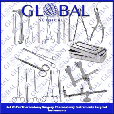 Set 24Pcs Thoracotomy Surgery Thoracotomy Instruments Surgical ...